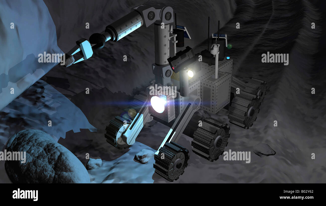 Artist's concept of future space exploration Stock Photo - Alamy