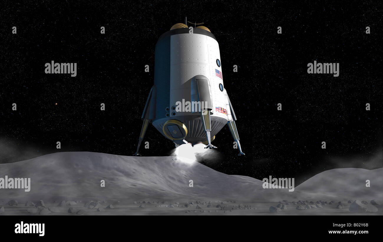 Artist's concept of future space exploration Stock Photo - Alamy