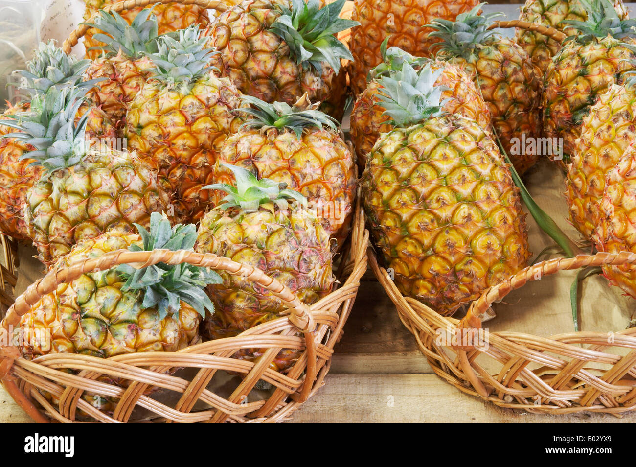 Azores, Pineapples, Ponta Delgada Market, Sao Miguel Stock Photo - Alamy