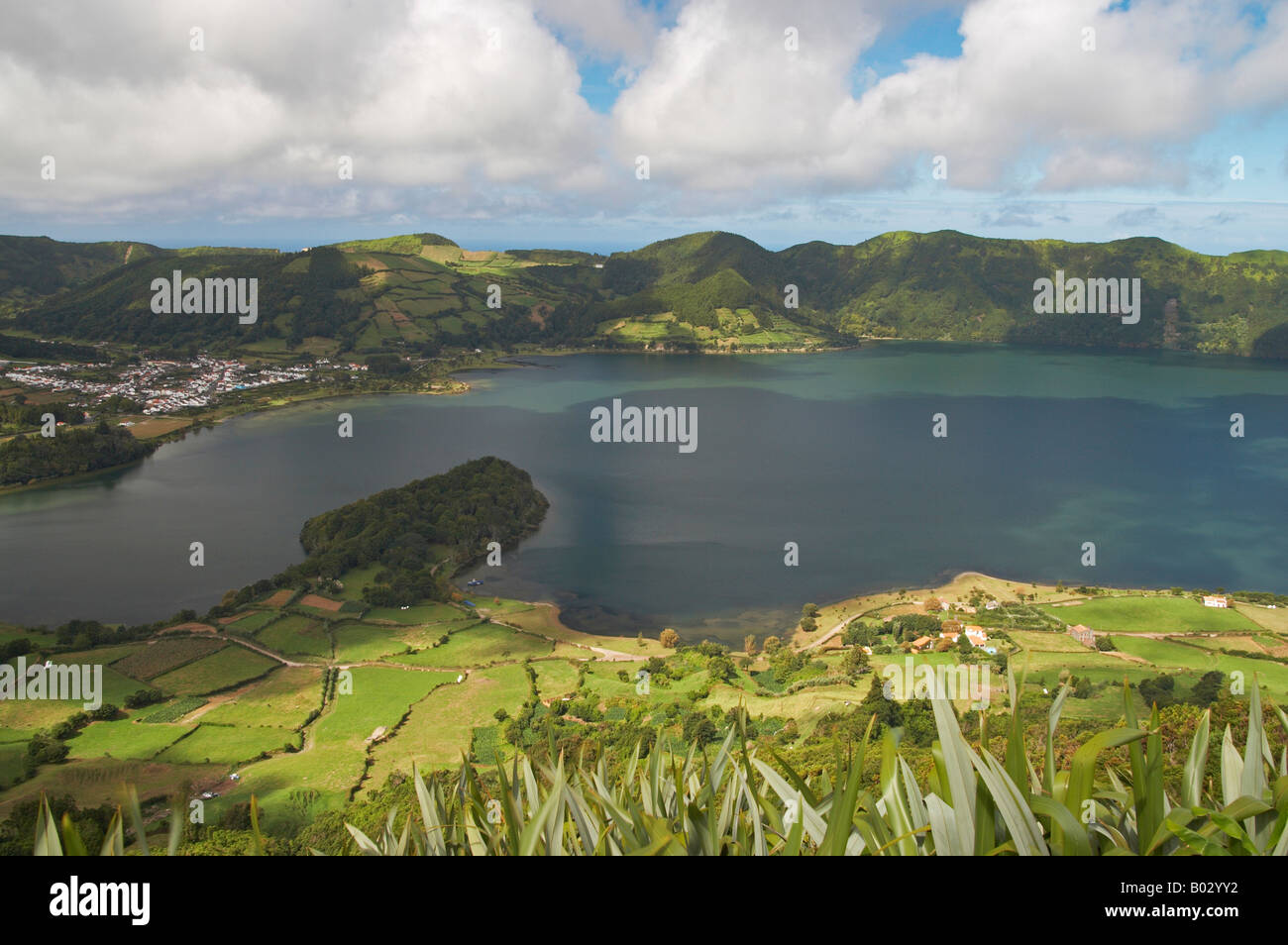 Azores islands green lakes hi-res stock photography and images - Alamy
