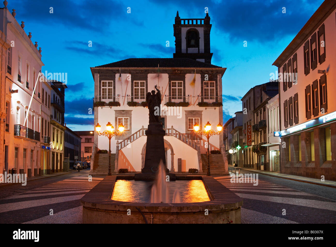 Azores, Town Hall, Ponta Delgada, The Capital Of Sao Miguel Island ...