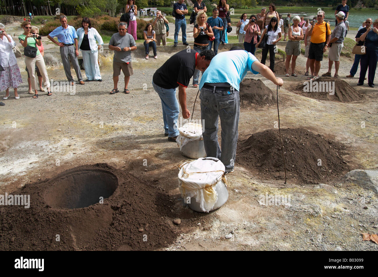 Azores, Cooking Holes Near The Thermal Springs, Furnas, Sao Miguel ...