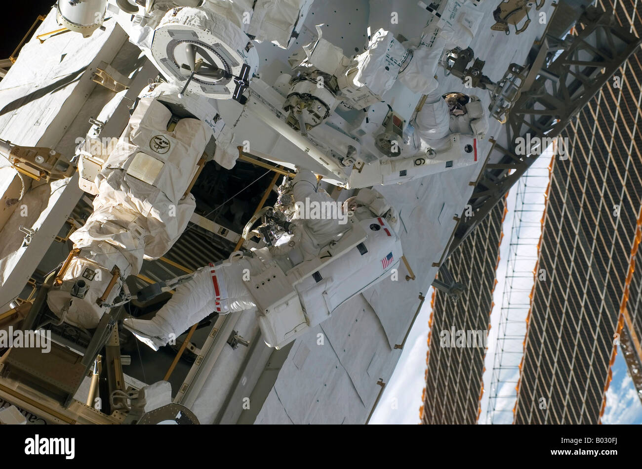 Astronaut participating in extravehicular activity Stock Photo - Alamy