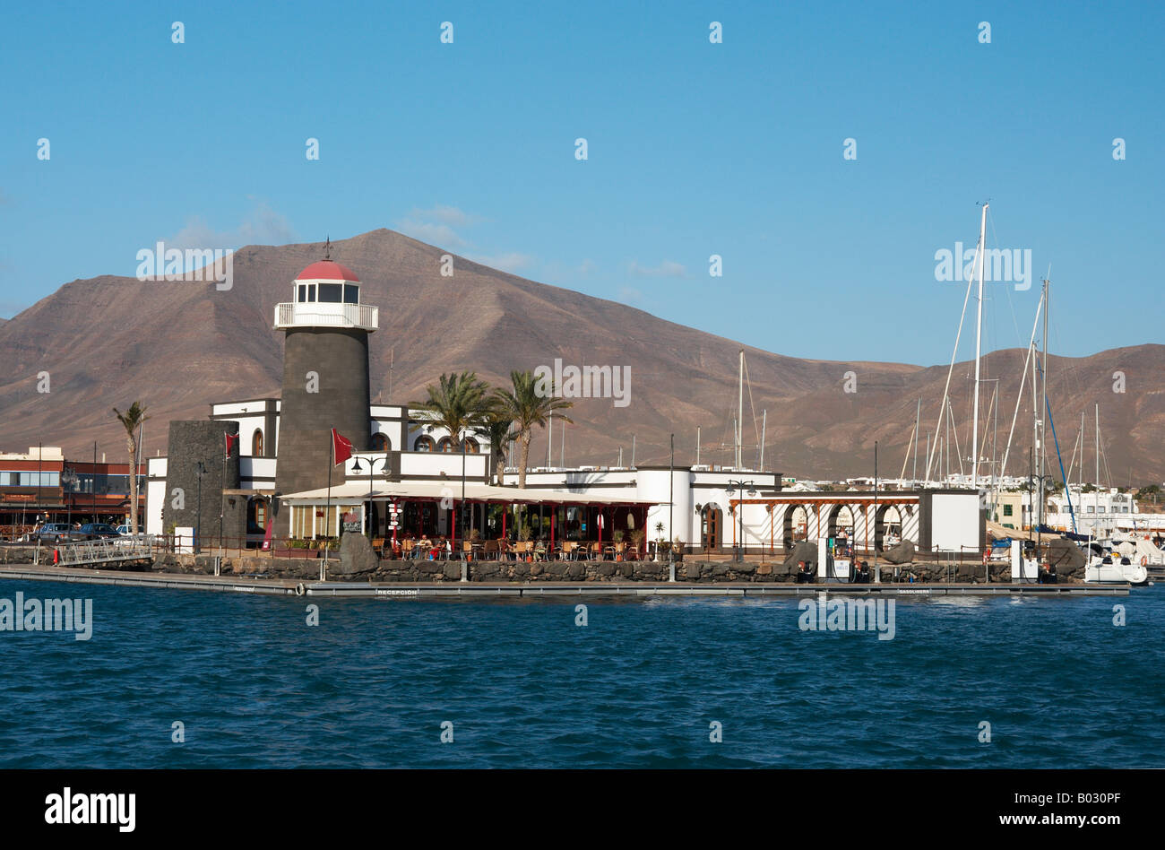 Lanzarote: Rubicon Marina Near Playa Blanca Stock Photo - Alamy