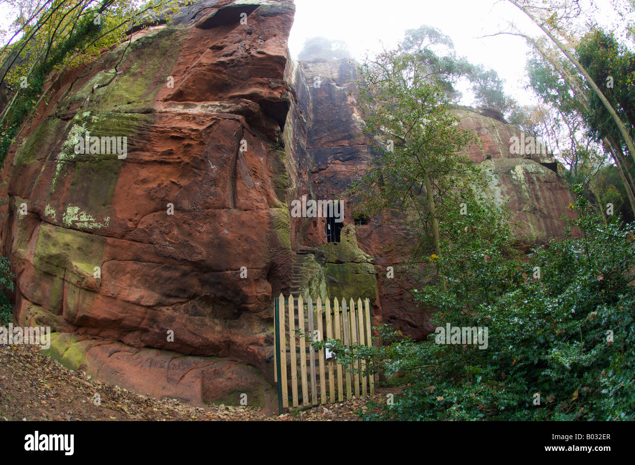 Kynaston s cave at Nesscliffe in Shropshire England Stock Photo - Alamy