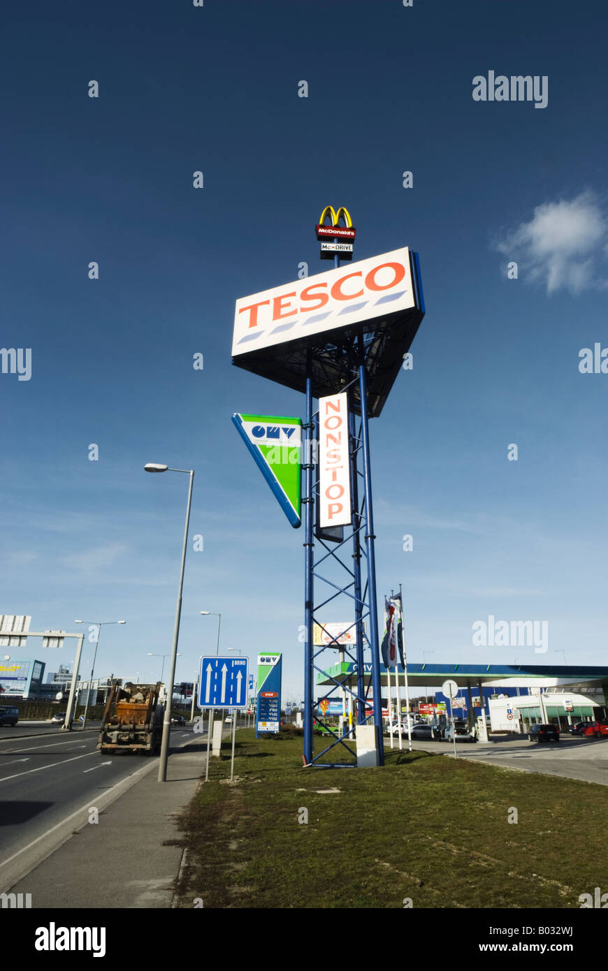 Tesco sign outside Bratislava, Slovakia Stock Photo - Alamy