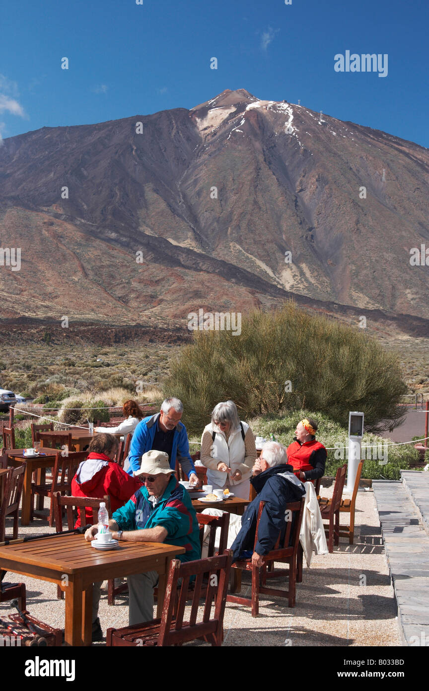 Restaurant, Parador Hotel, Mount Teide Stock Photo - Alamy