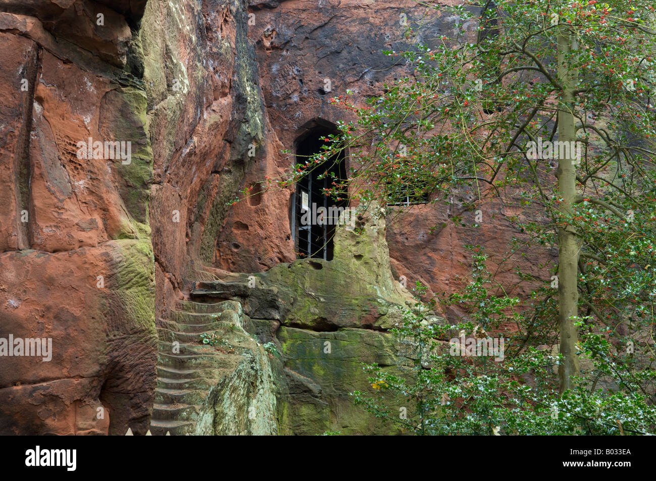 Kynaston s cave at Nesscliffe in Shropshire England Stock Photo - Alamy