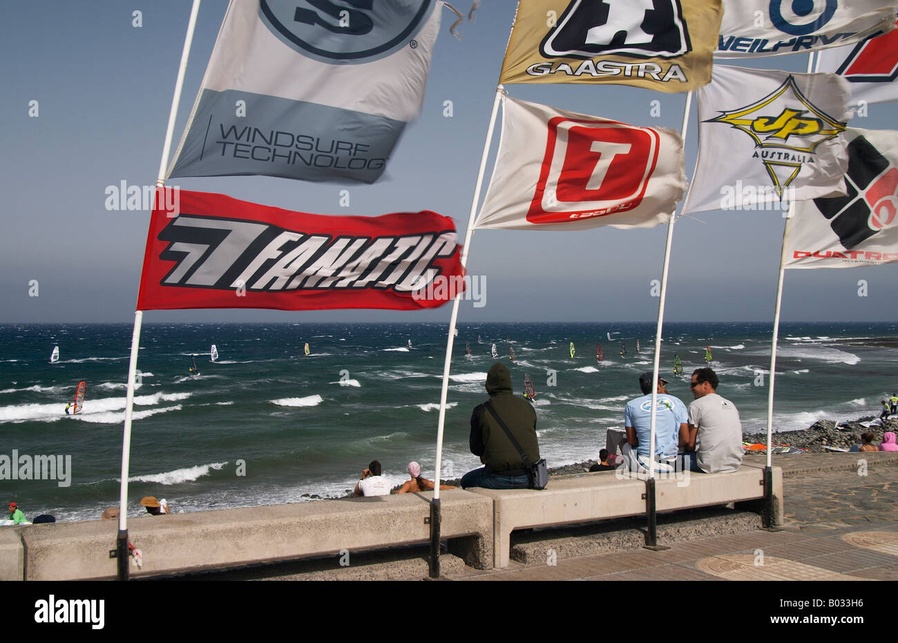 Windsurfing, Pozo Izquierdo, Gran Canaria Stock Photo - Alamy