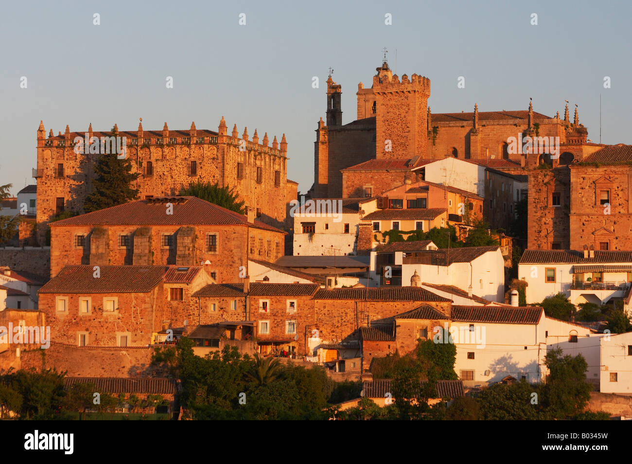 Caceres Historic Old Town Stock Photo - Alamy