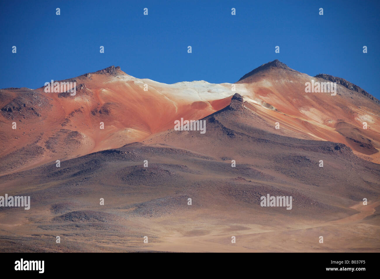 Brightly colored hills Altiplano Bolivia South America Stock Photo - Alamy