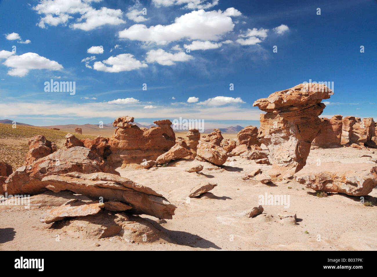 Impressive rock formation Altiplano Bolivia South America Stock Photo ...