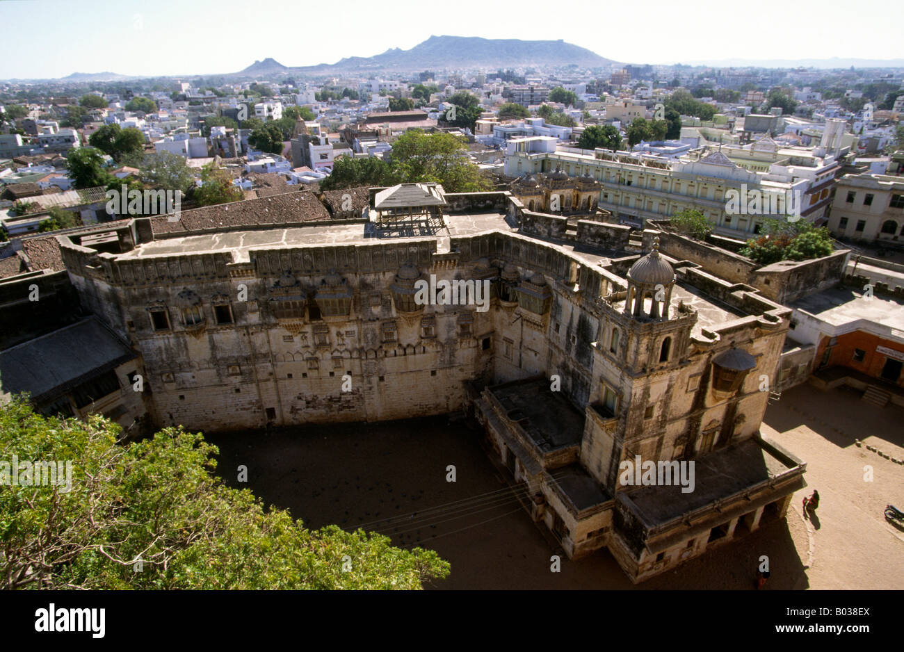 India Bhuj Gujerat Aina Mahal old maharajas palace and the city of Bhuj ...
