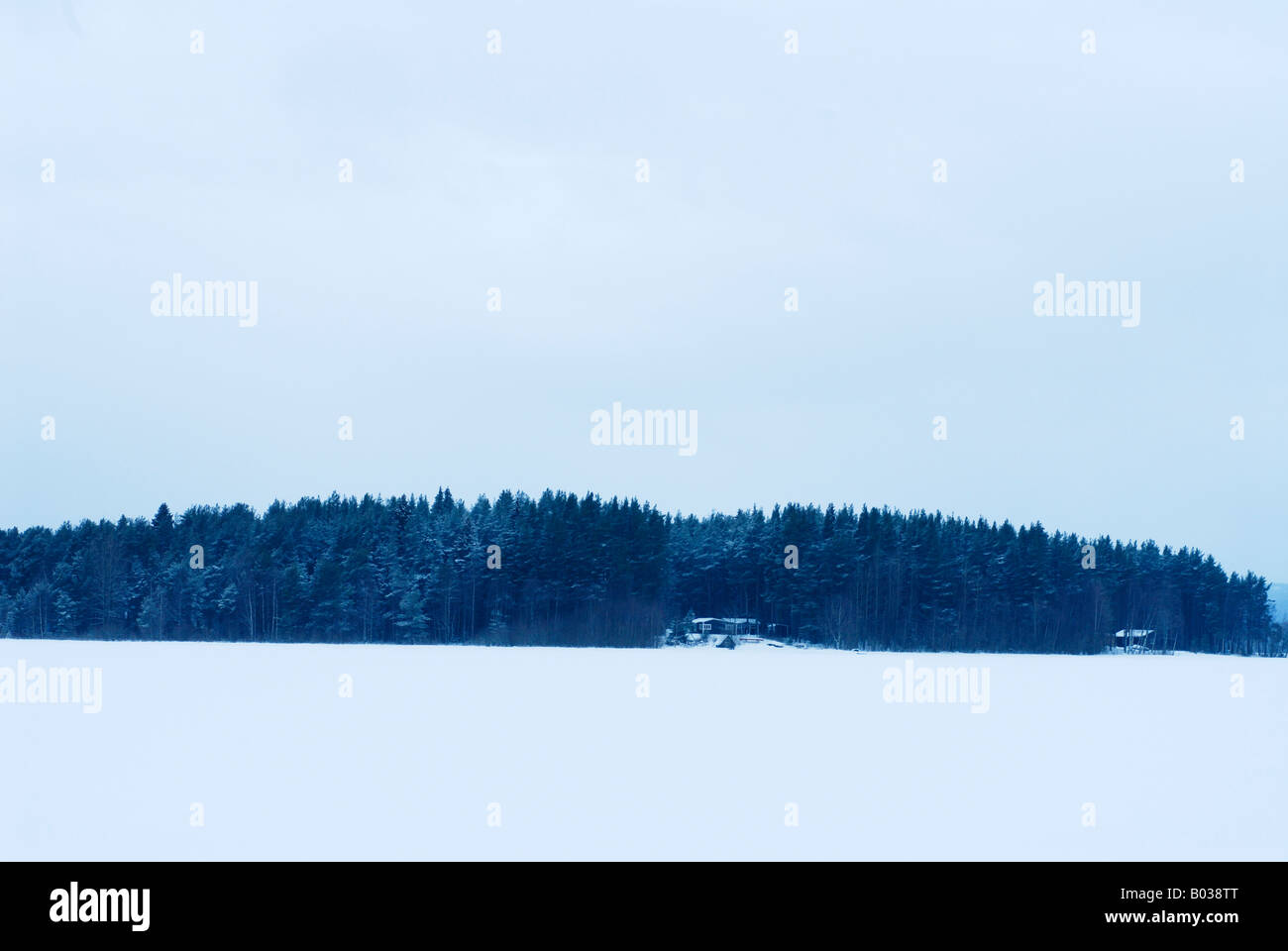Lake siljan in winter, Sweden Stock Photo - Alamy
