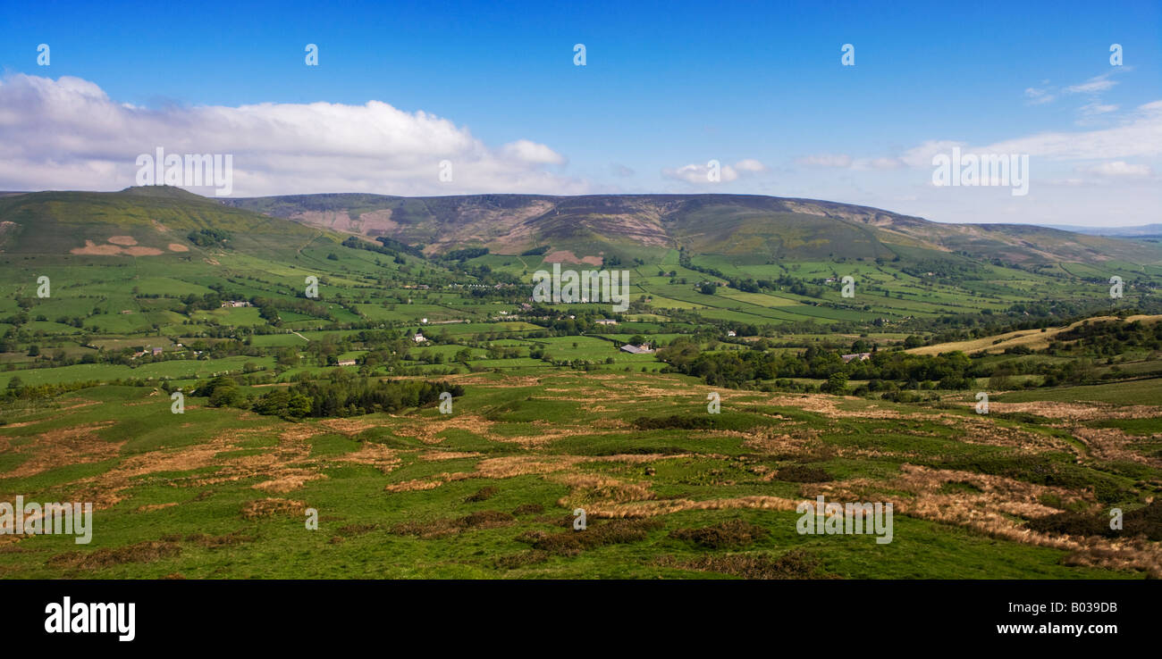 Looking At 'The Hope Valley' With Edale Upper Booth And 'Kinder Scout ...