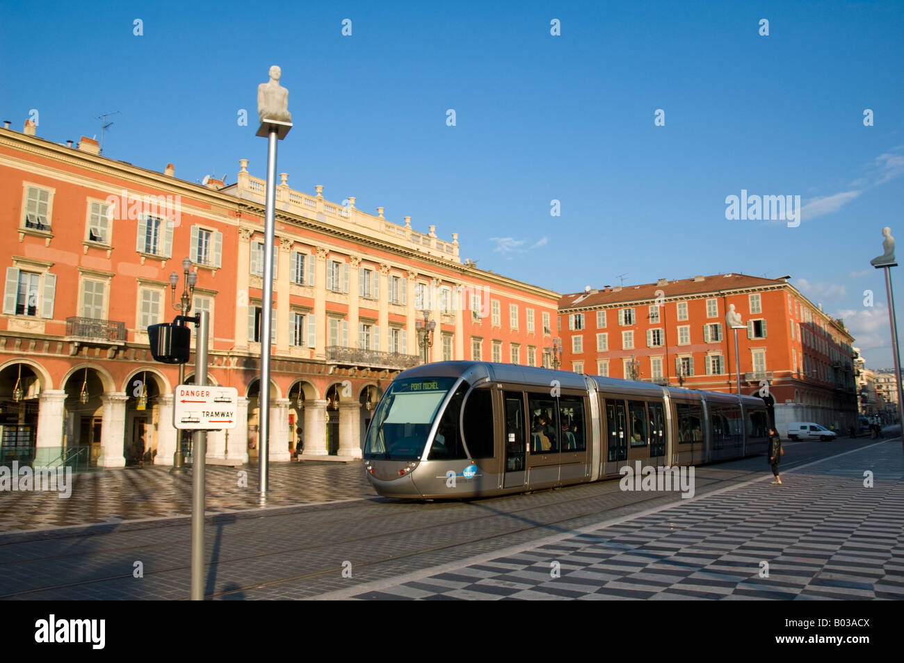A tram train in Nice City Centre, South France Stock Photo - Alamy