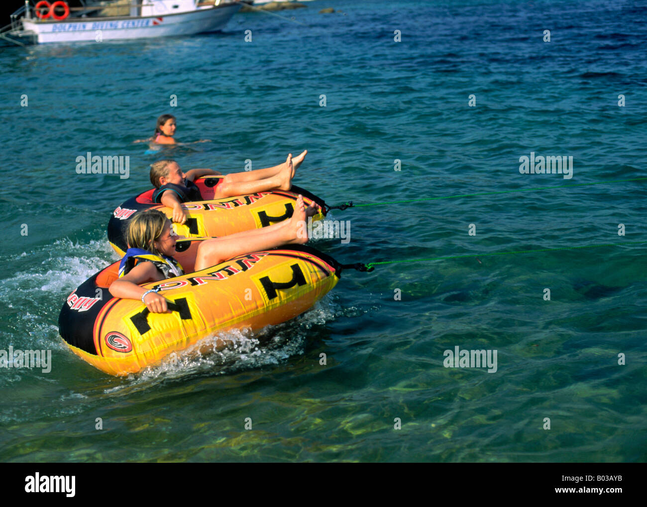 Inflatable towed hi-res stock photography and images - Alamy