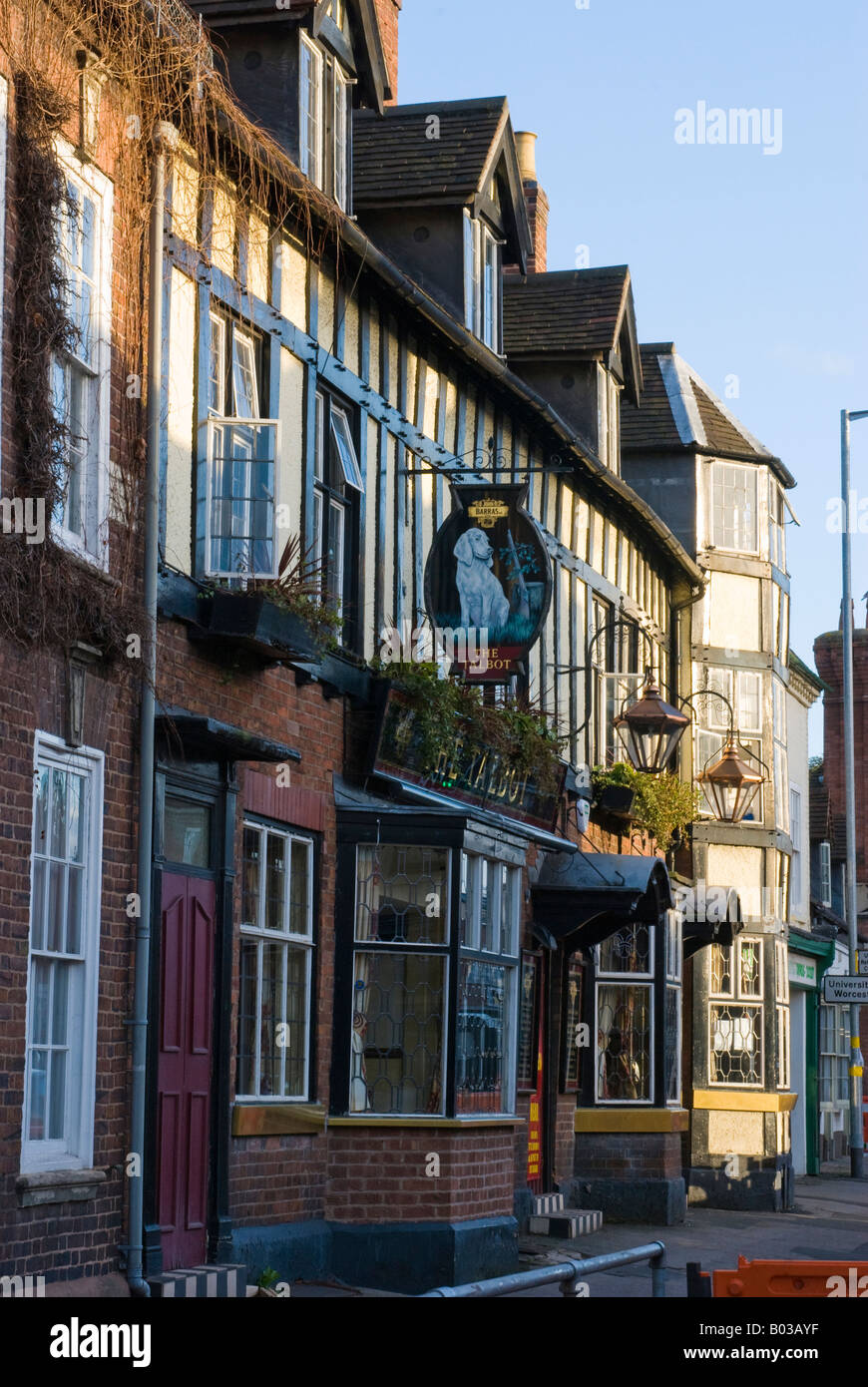 Row of shops Stock Photo - Alamy