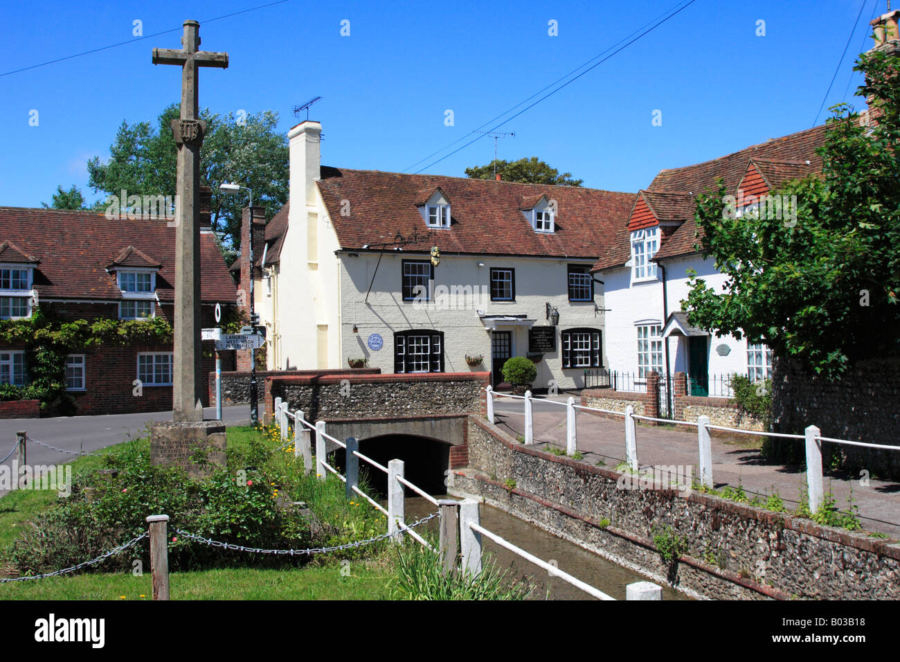 East Meon in Hampshire Stock Photo - Alamy