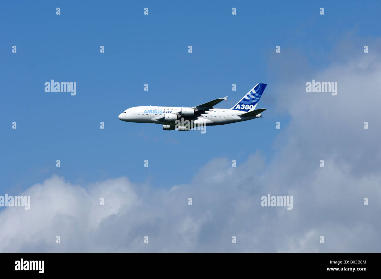 Airbus A380 in flight Stock Photo - Alamy