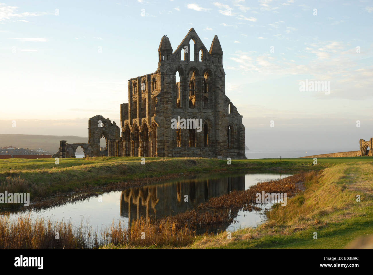 The ruins of Whitby Abbey in North Yorkshire England Stock Photo - Alamy