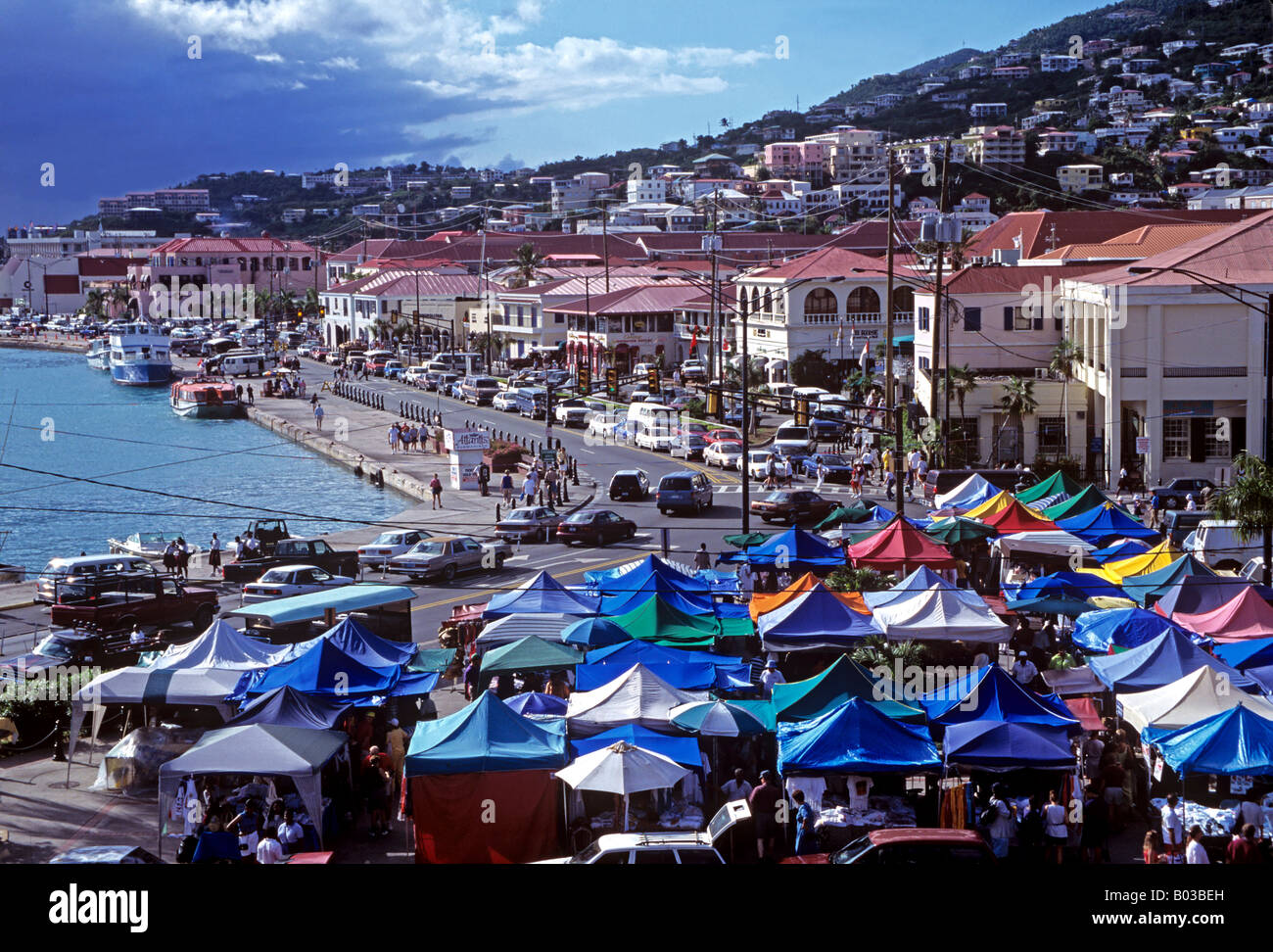 Vendors market charlotte amalie hi-res stock photography and images - Alamy