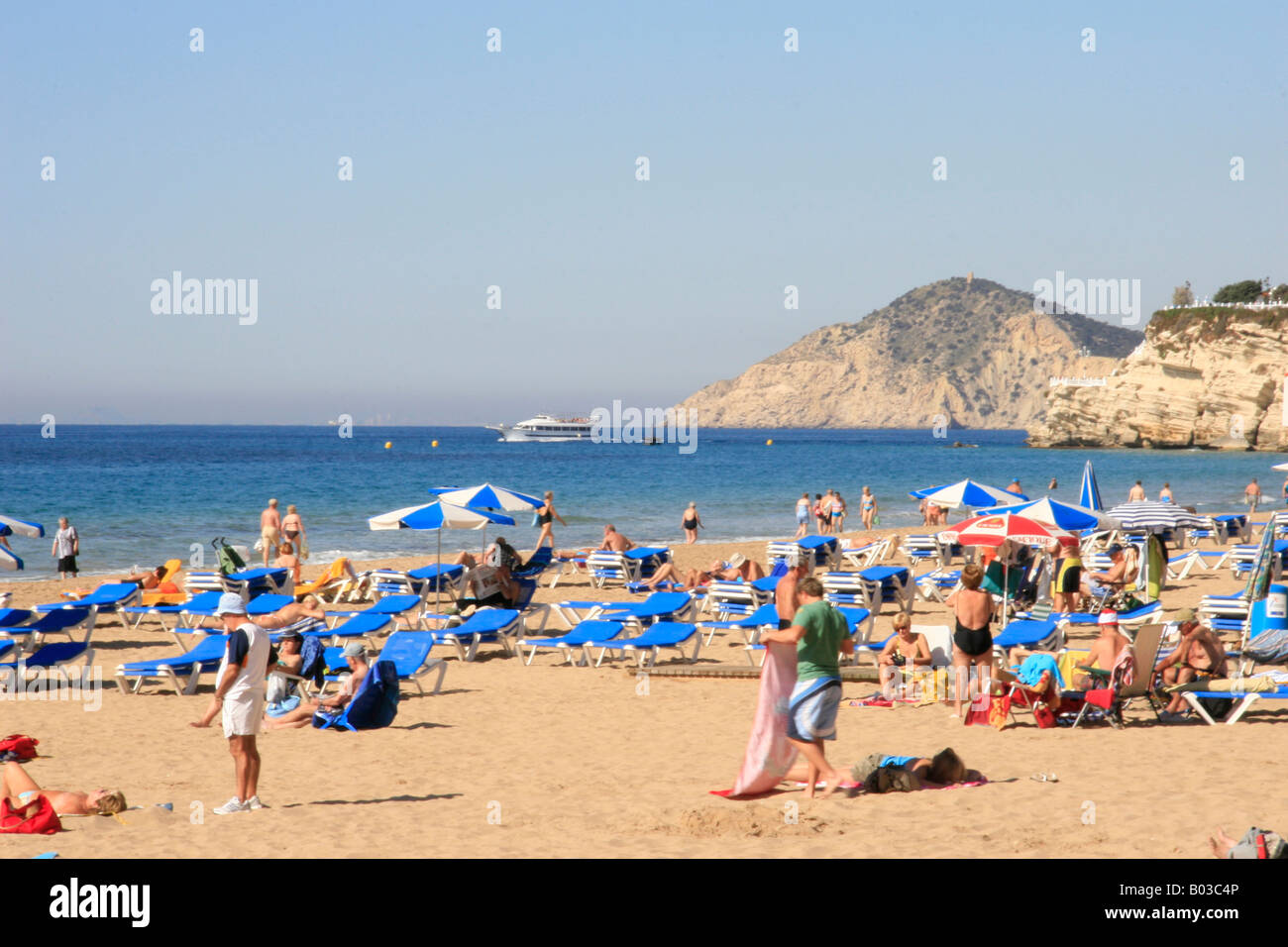 Playa Levante, Benidorm, Spain Stock Photo - Alamy