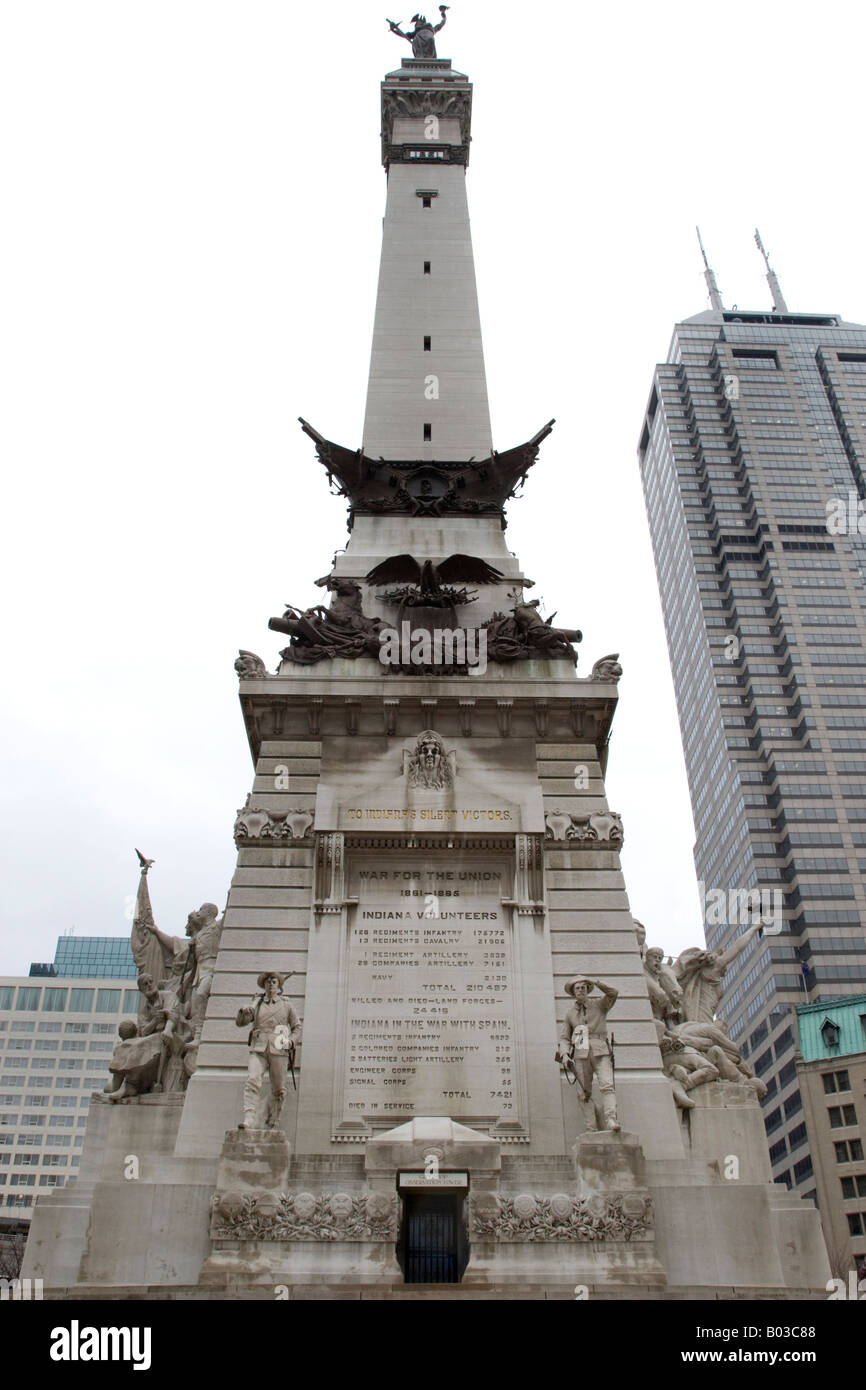 State Soldiers and Sailers Monument in Indianapolis Indiana U S A Stock ...