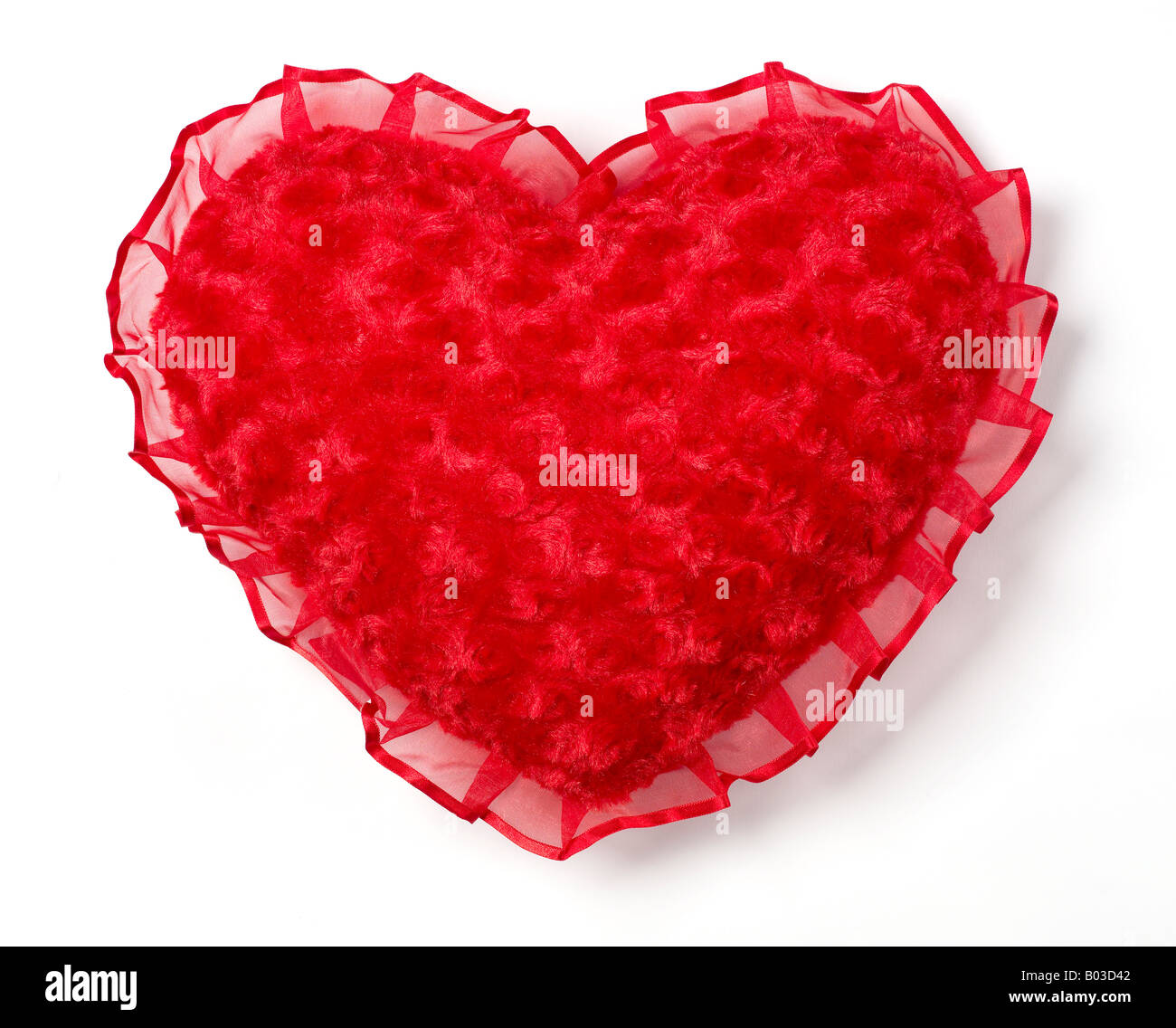 Laced Red Heart Stock Photo - Alamy