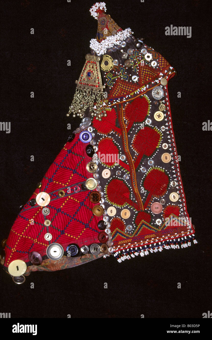 India Gujerat Crafts childs beaded and embroidered hat from border ...