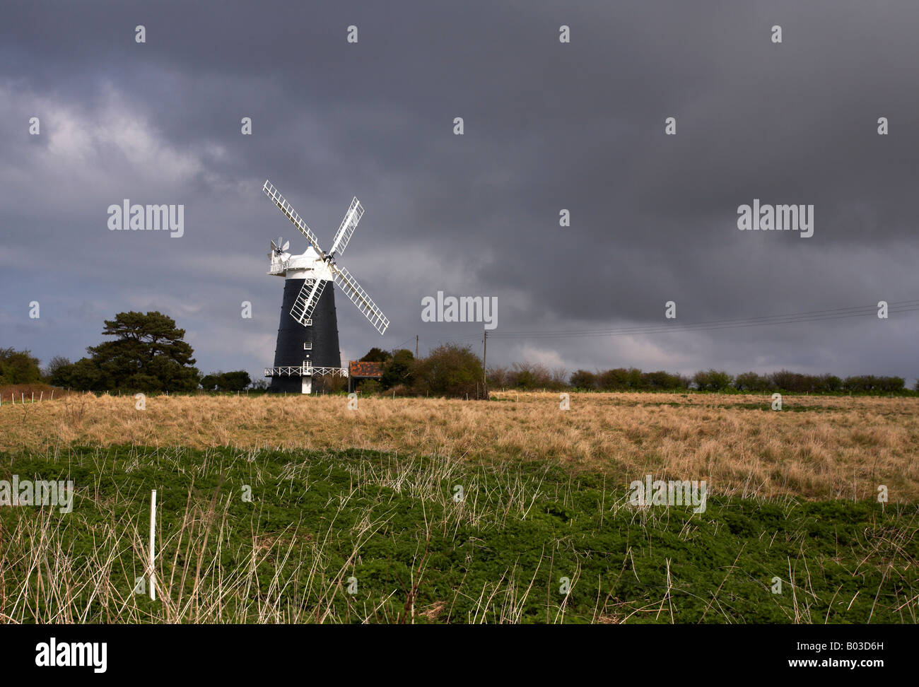 Burnham Overy windmill, Norfolk Coast, UK Stock Photo - Alamy