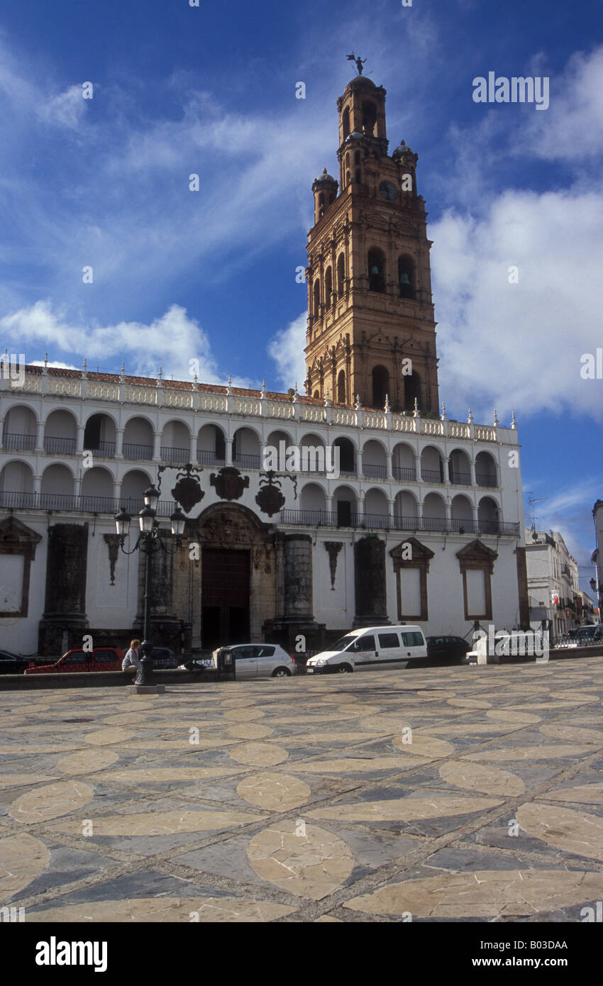 The unusual church in Llerena, Extramadura, Spain Stock Photo - Alamy