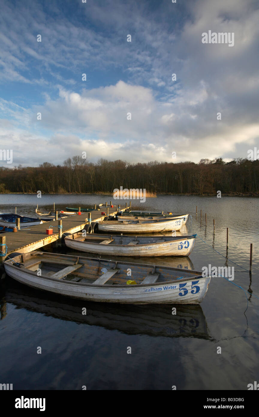 Rowing Boats for hire at Ormesby Little Broad on the Norfolk Broads ...