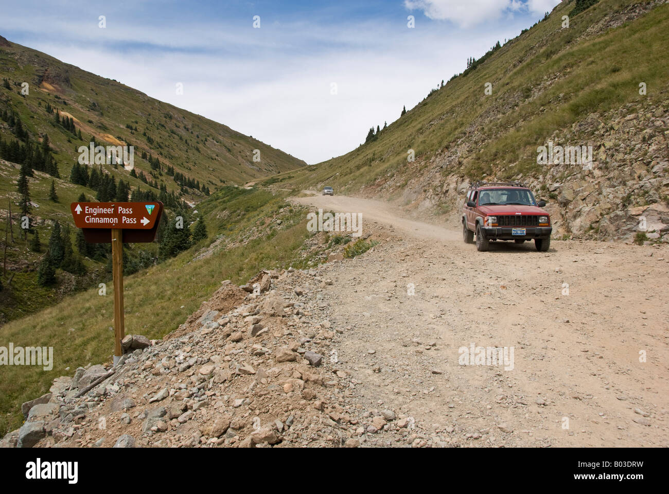 Engineer Pass - Cinnamon Pass junction, Alpine Loop Scenic Byway, San ...