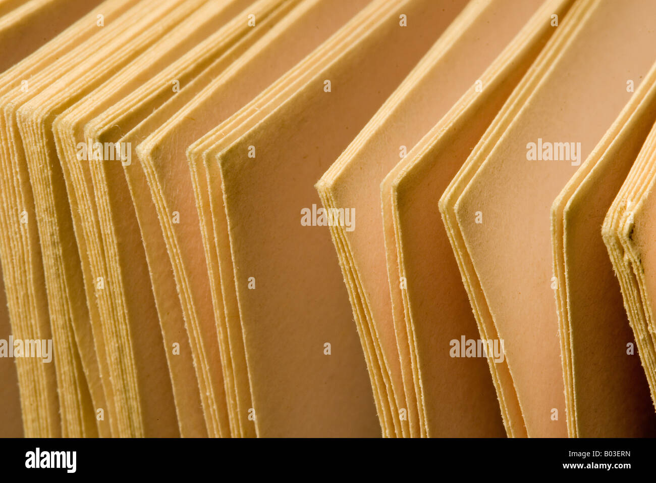 Closeup of weathered and yeallowed book pages from an old library Stock ...