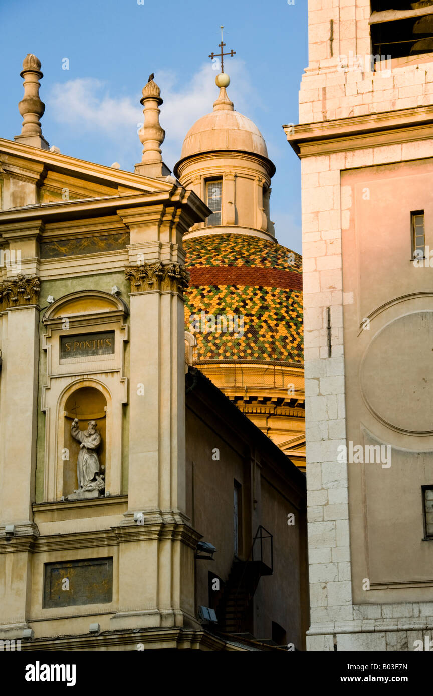 Cathédrale Sainte Réparate de Nice in Vieux Nice, South France Stock ...