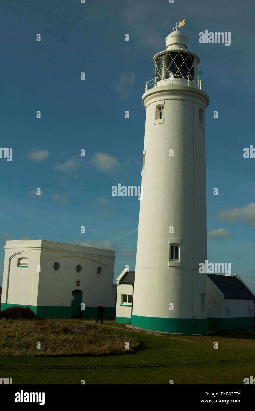Lighthouse at Hurst Castle, Milford on Sea, Hampshire Stock Photo - Alamy