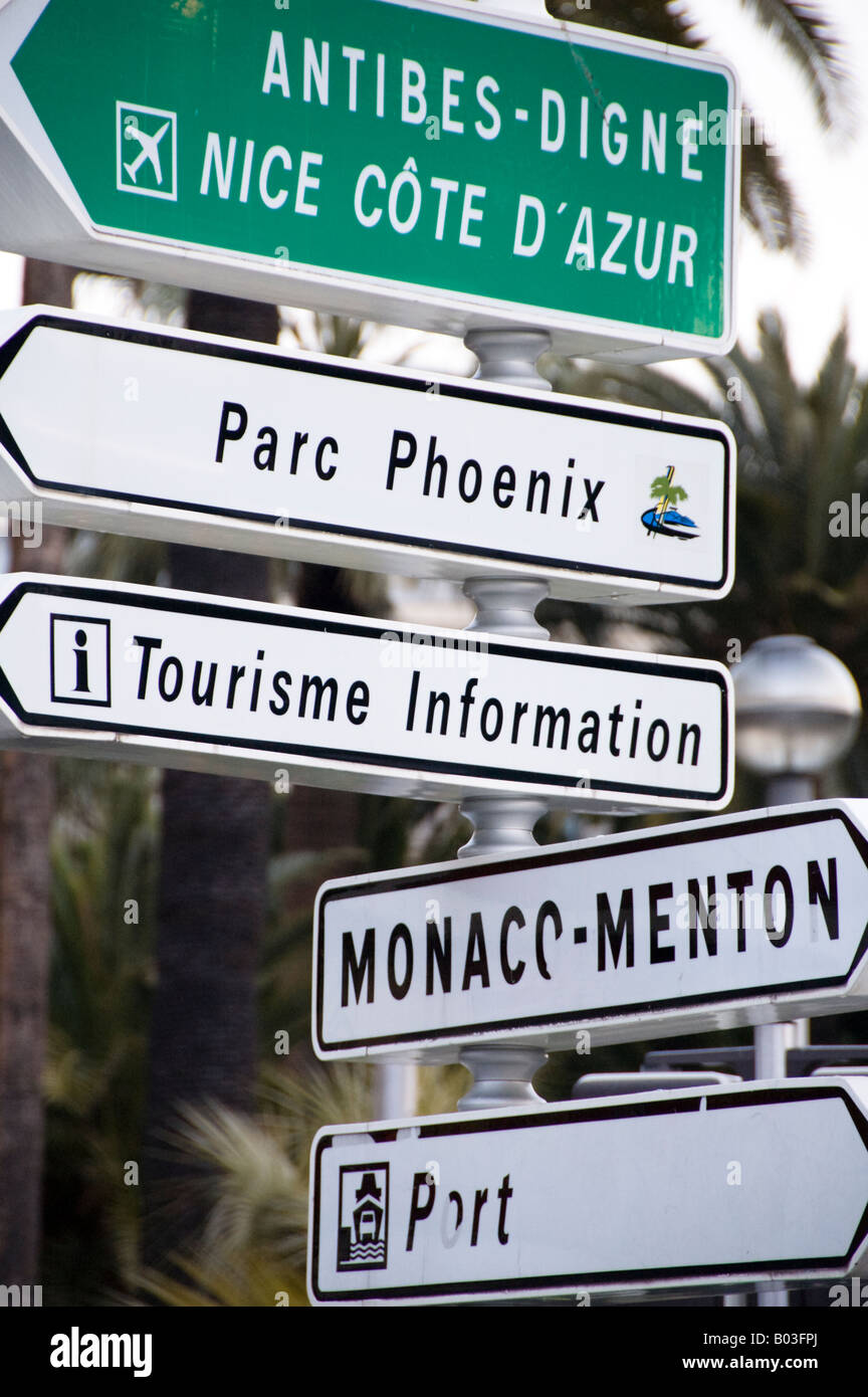 French Road Directional Road Sign High Resolution Stock Photography and ...