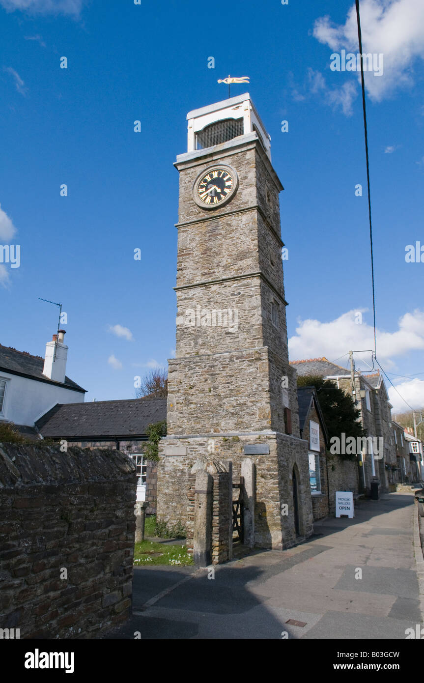 Bell Tower at Tregony, Cornwall Stock Photo - Alamy