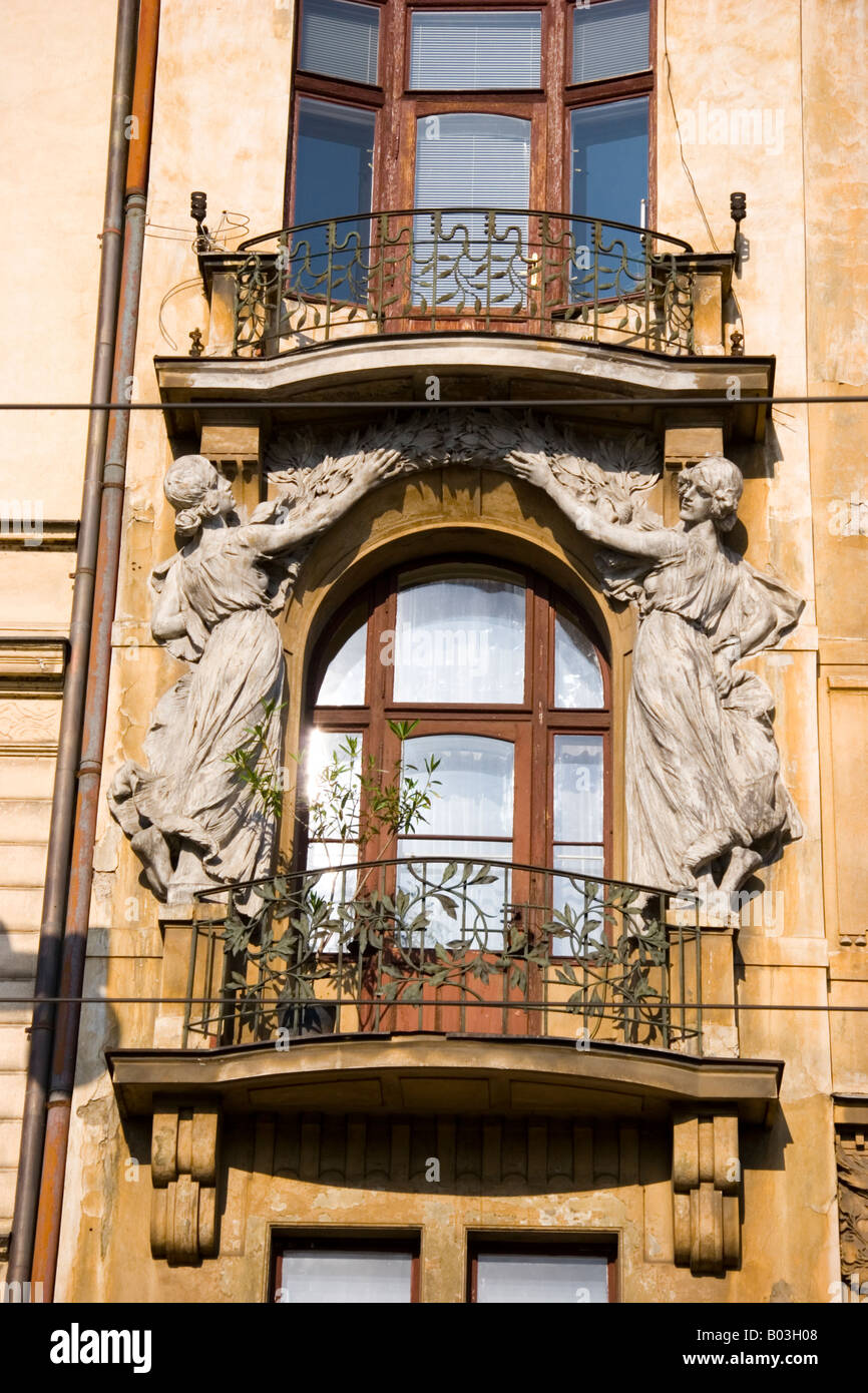 Balcony window Prague Czech Republic Stock Photo - Alamy