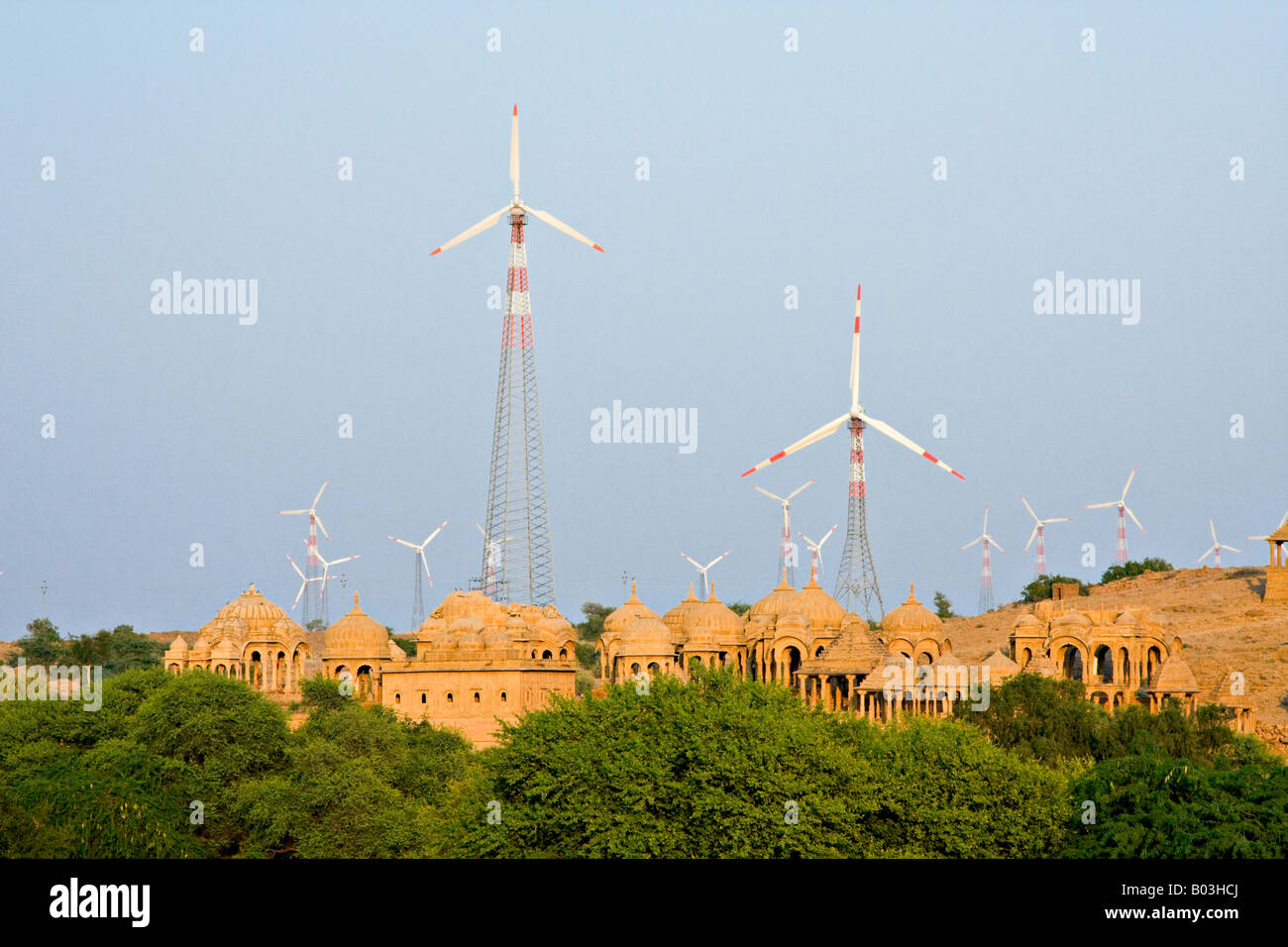 Wind turbines in Bada Bagh, Rajasthan, India Stock Photo - Alamy