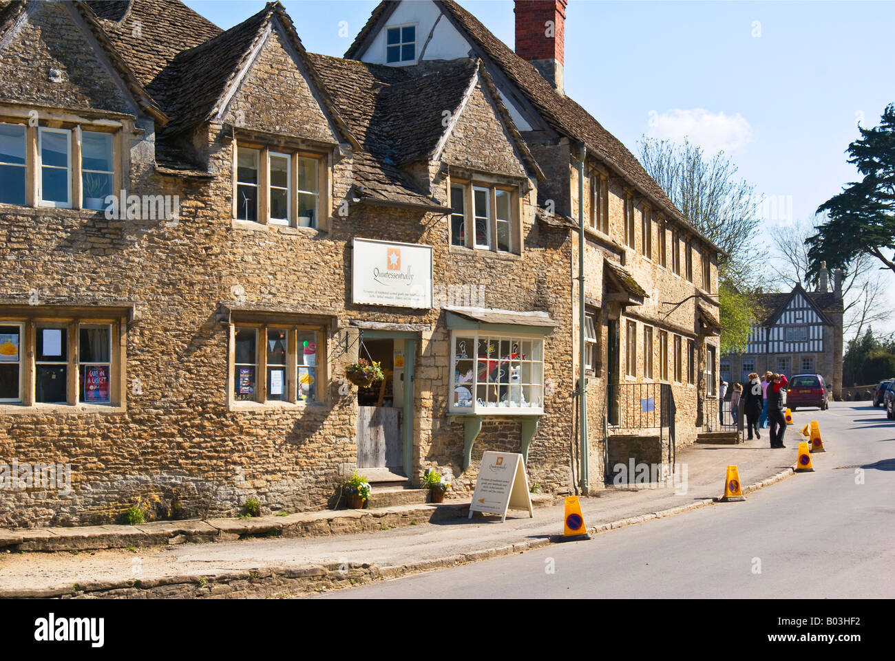 Village shop in West Street in Lacock Wiltshire England UK EU in Lacock ...