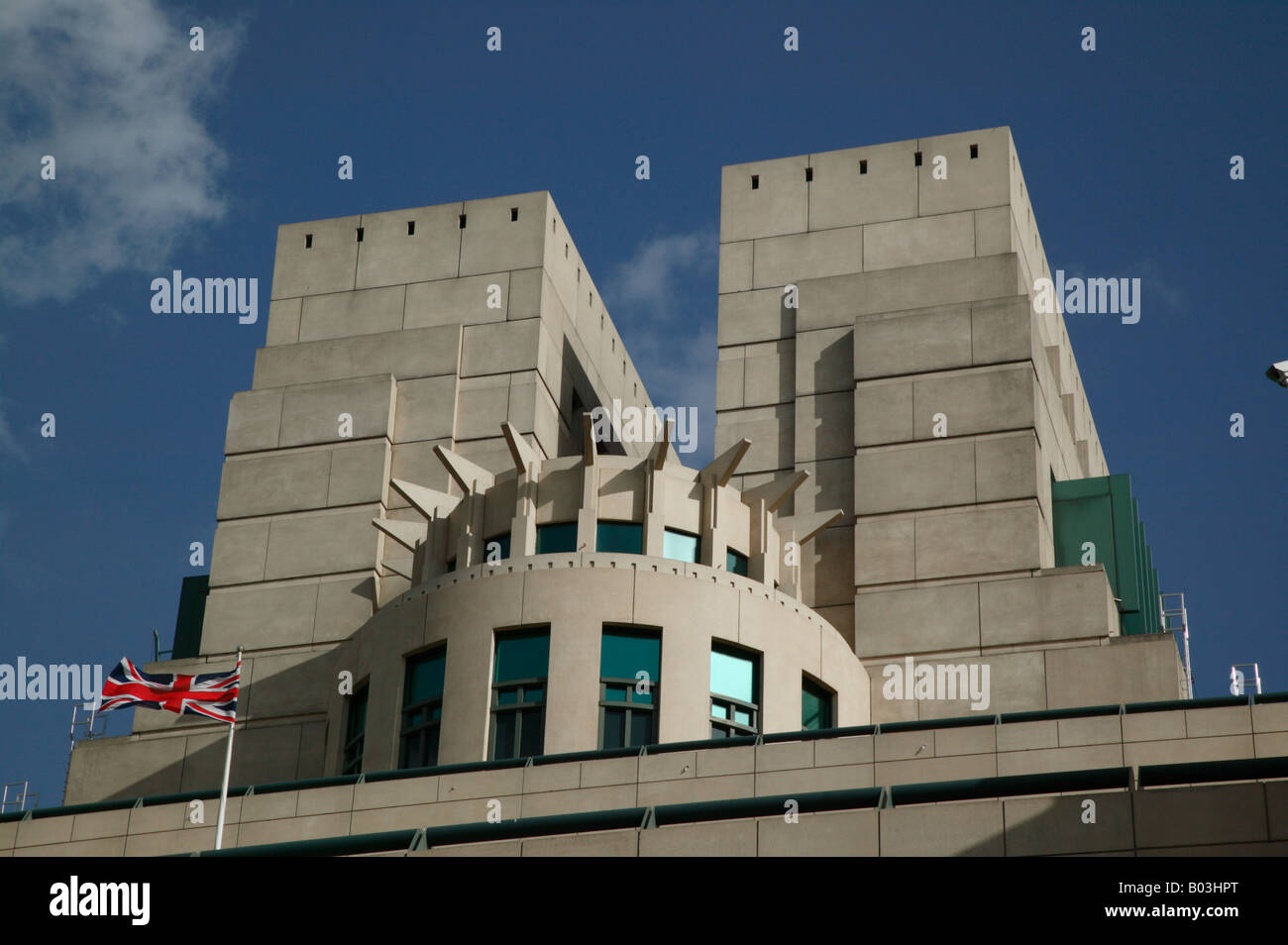 Fortress Britain The Union Jack flies over the fortress-like SIS ...