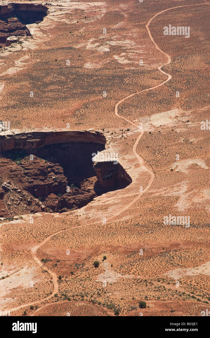 Shafer Trail road from Grand Viewpoint Overlook Stock Photo - Alamy