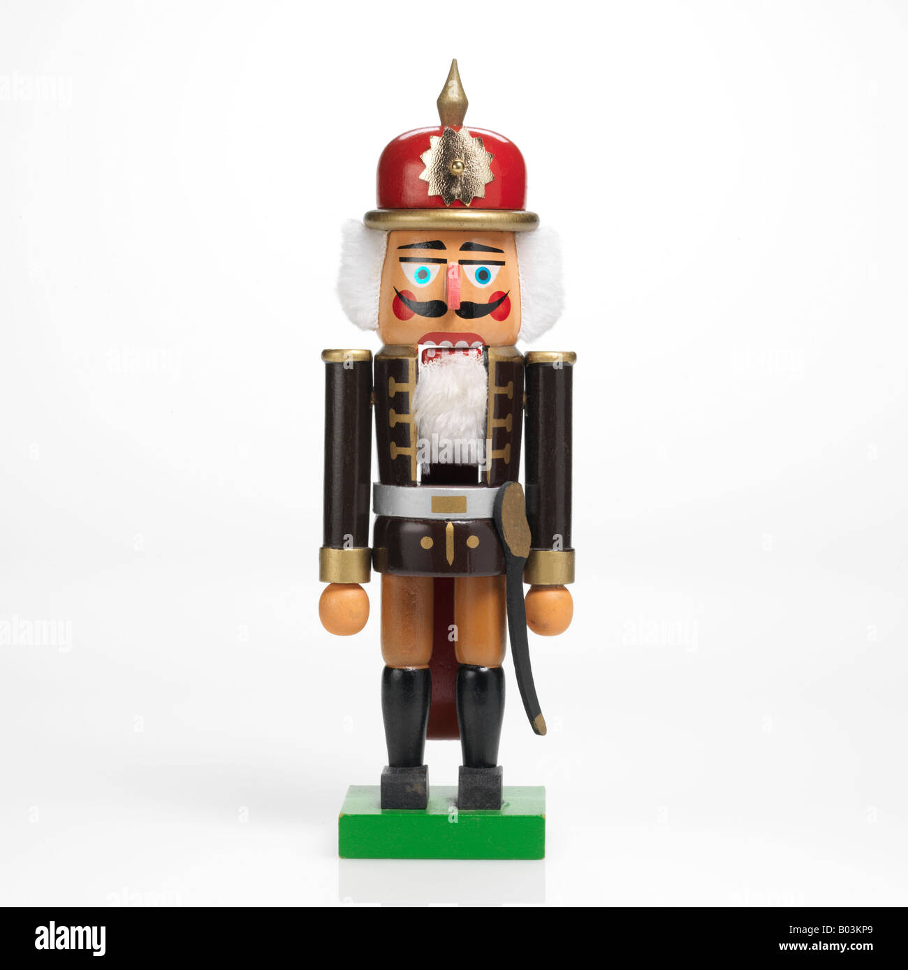 Assorted wooden nutcrackers on white background Stock Photo - Alamy