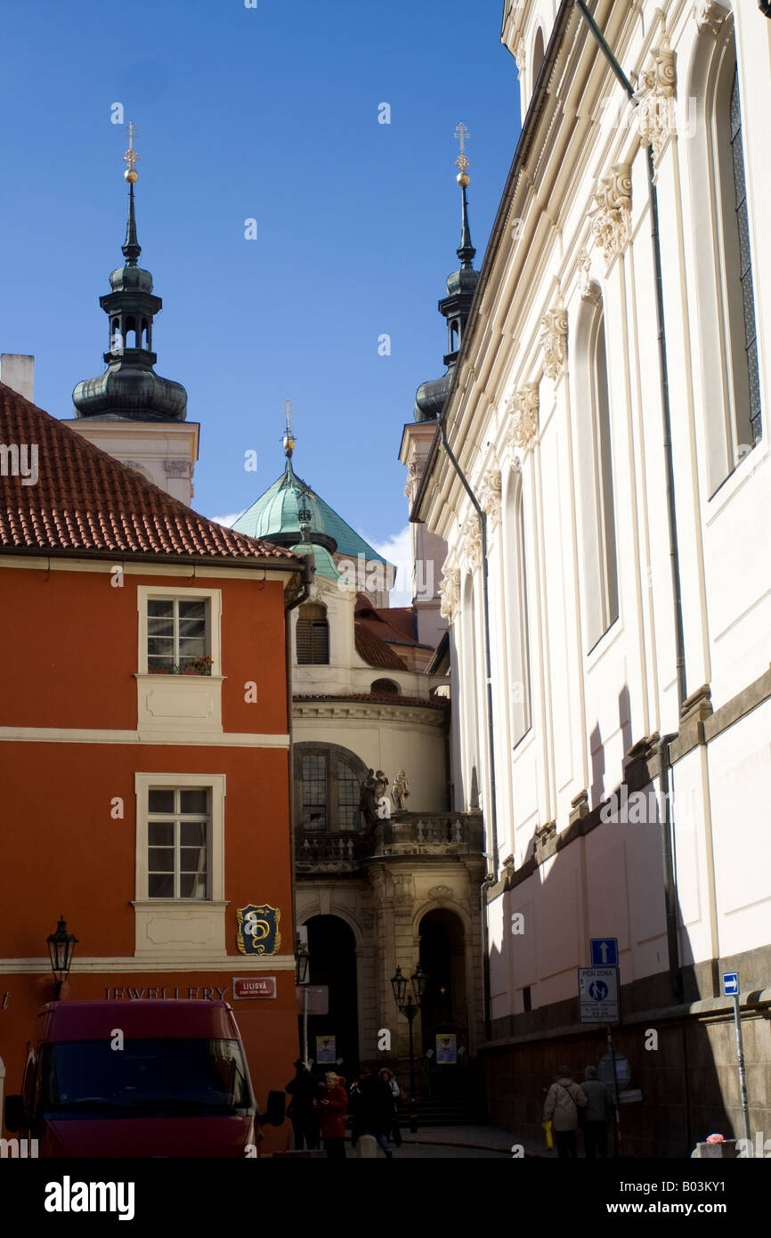 Street scene. Prague, Czech Republic Stock Photo - Alamy