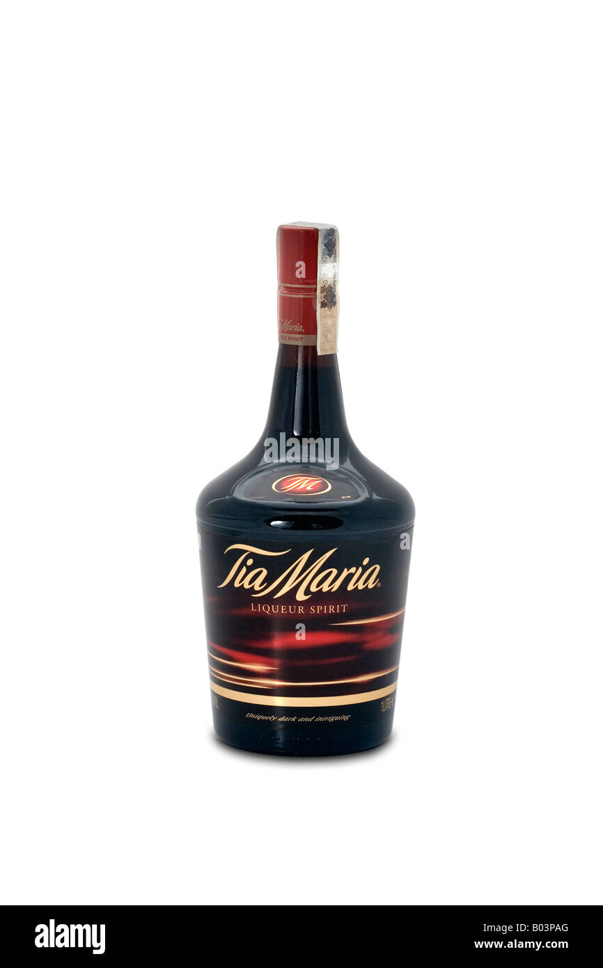 tia maria liqueur spirit dark Stock Photo - Alamy