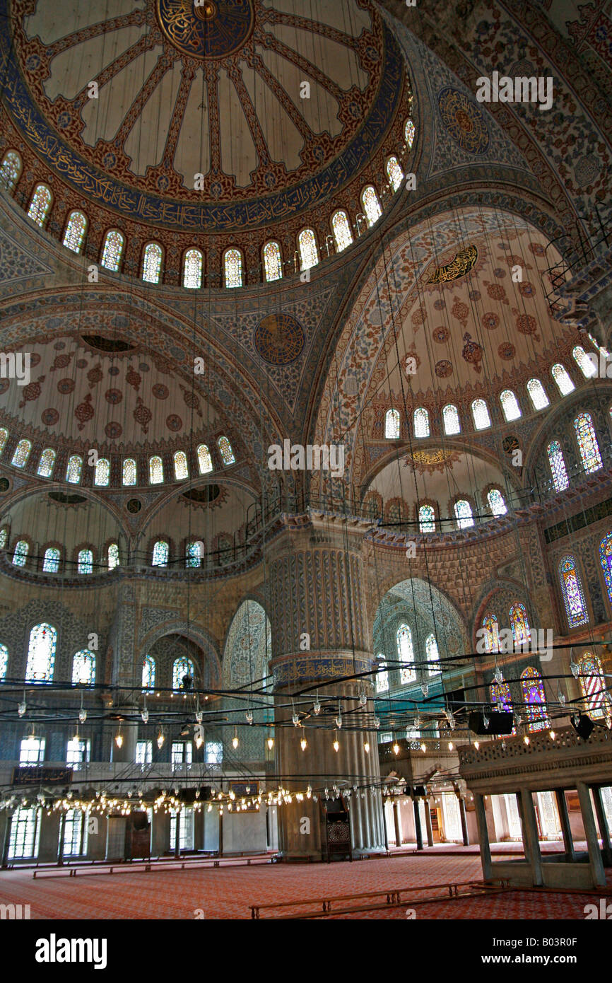 Interior blue mosque istanbul hi-res stock photography and images - Alamy