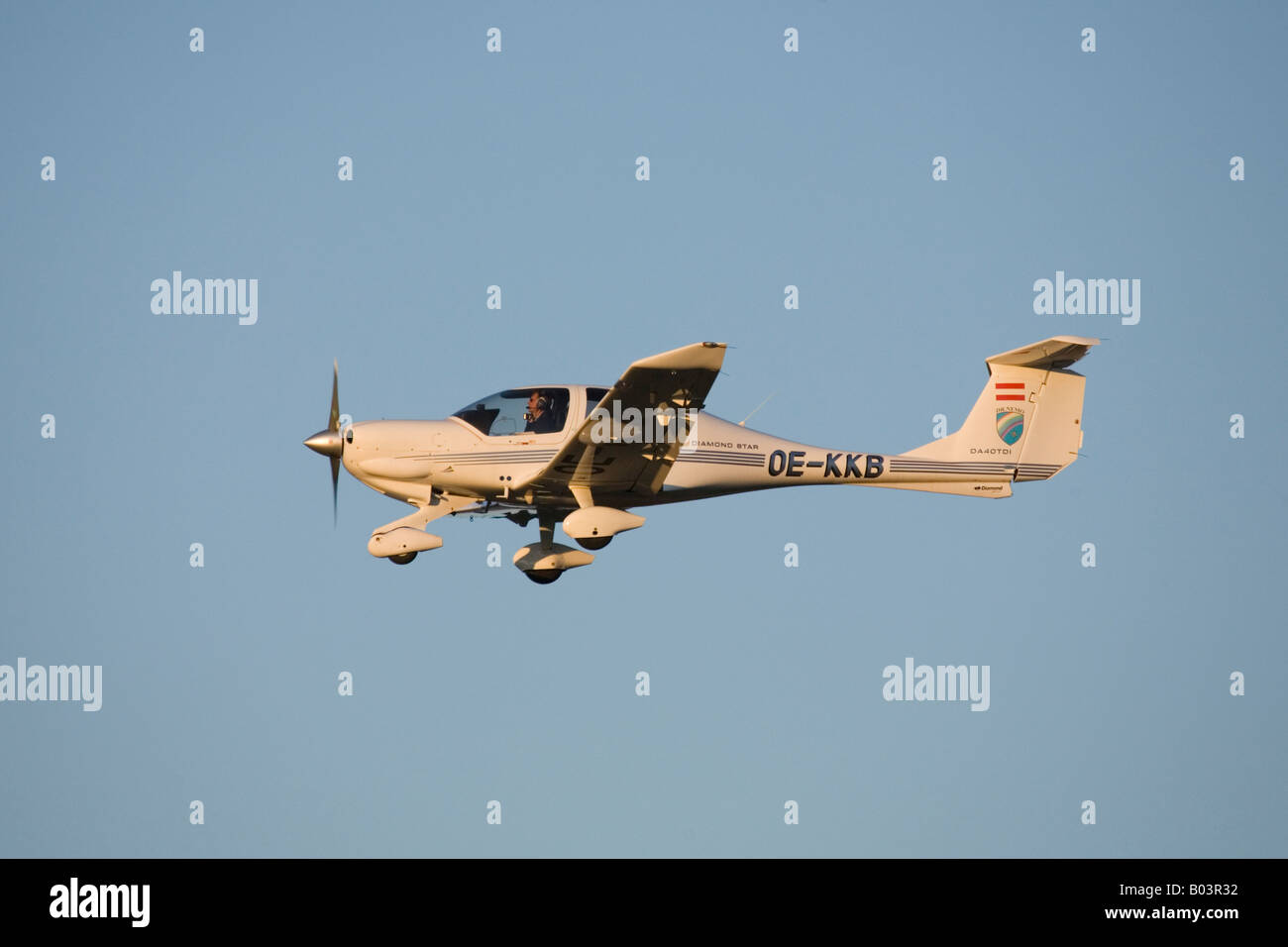 Light Aircraft landing at Ljubljana Joze Pucnik Airport Brnik Slovenia ...