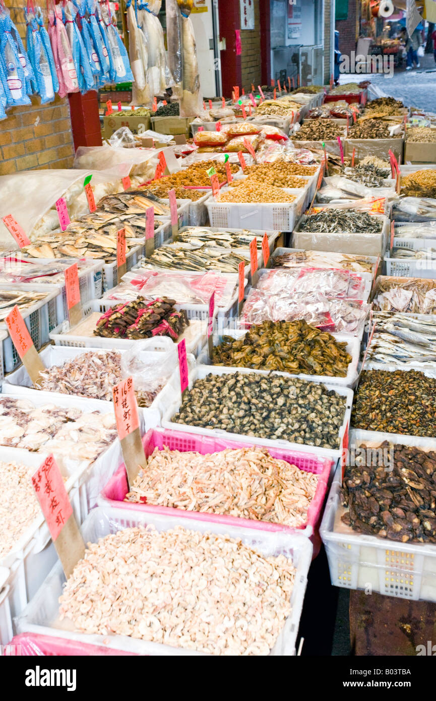 Dried fish market chinatown hi-res stock photography and images - Alamy